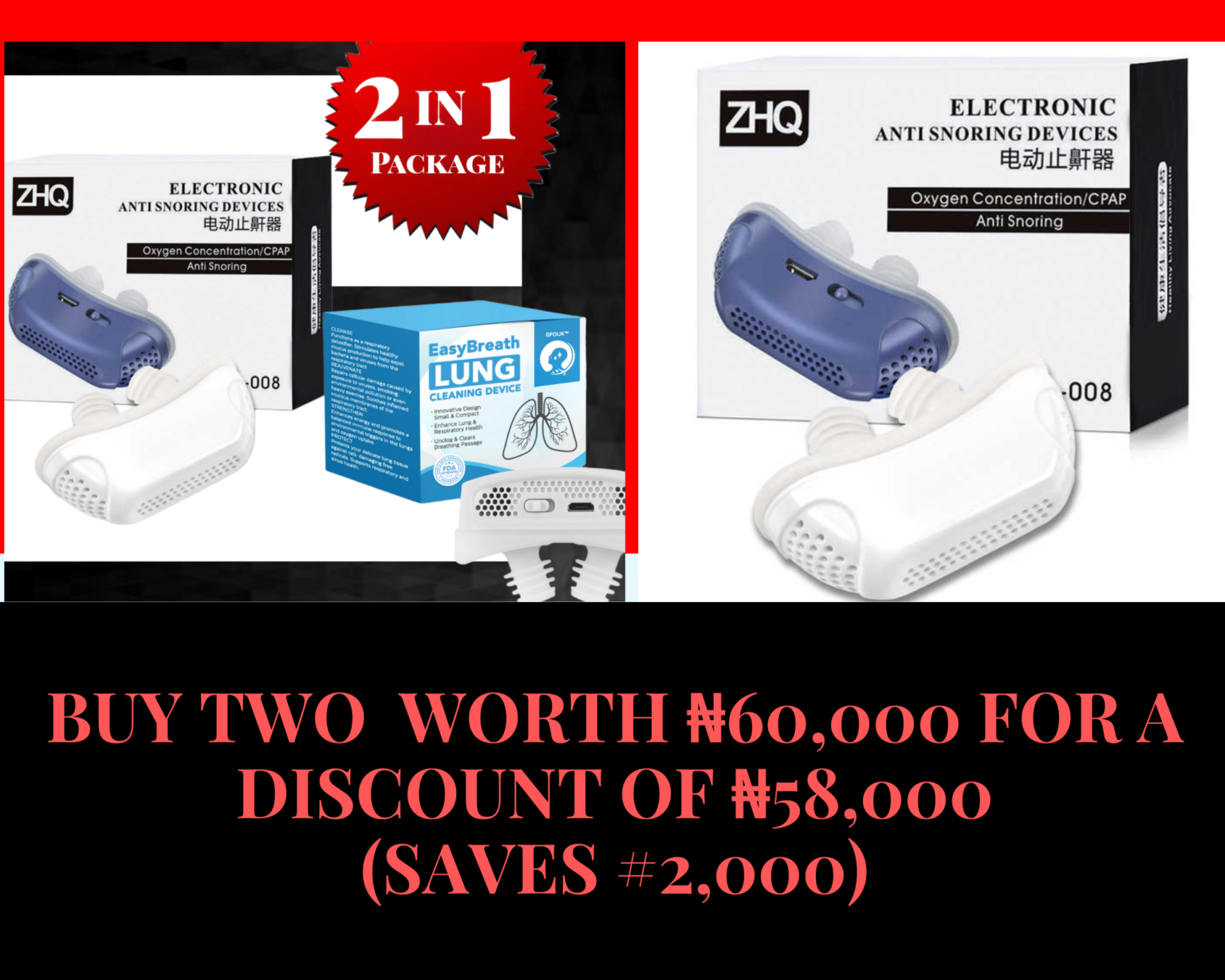 EasyBreath Lung Cleaning Device 30k – Great Stores